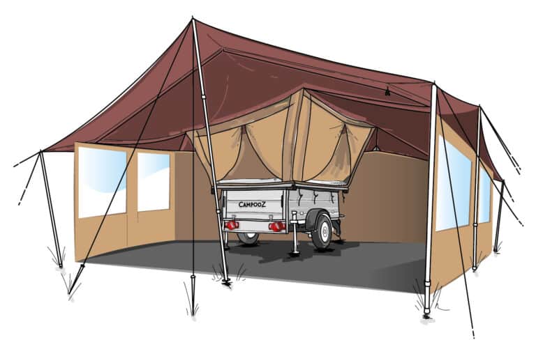 Campooz presenteert vouwwagen met bijzondere slaapcabine